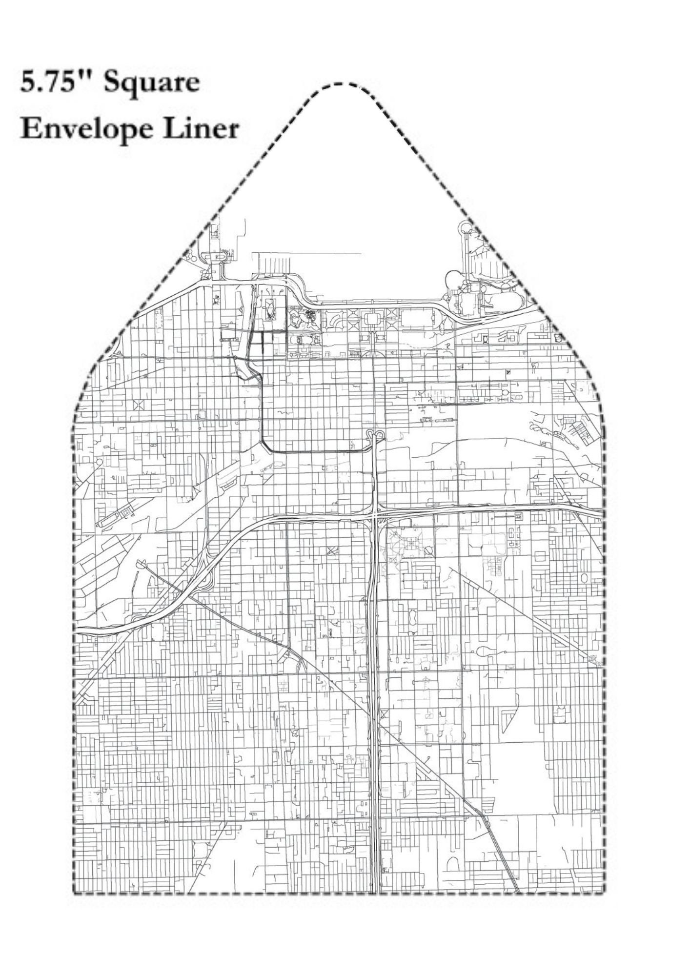 Chicago Street Map Envelope Liner (digital Download) 8 Styles/sizes - Etsy