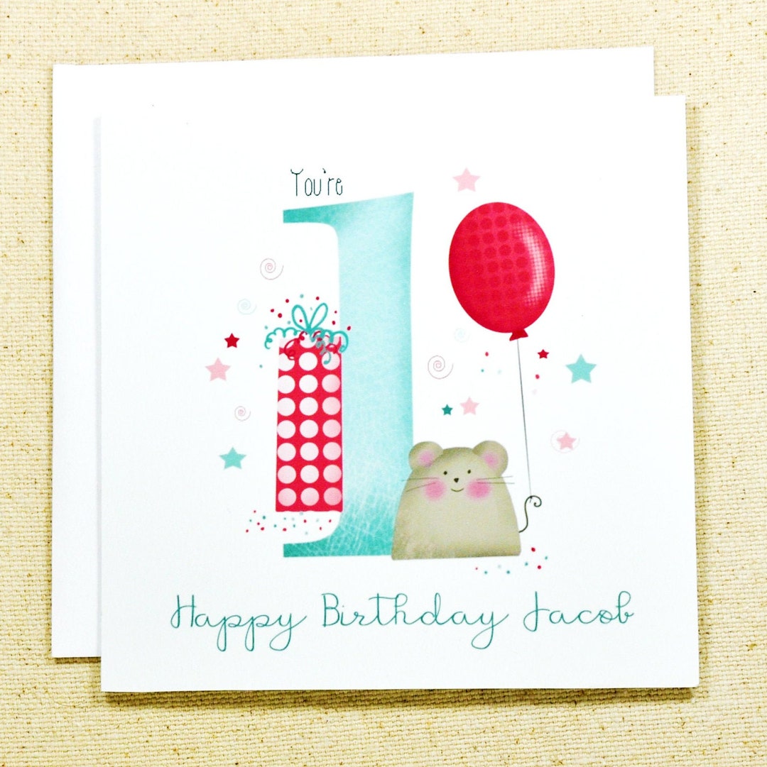 Personalized Children's Birthday Card Cute Personalized - Etsy Canada