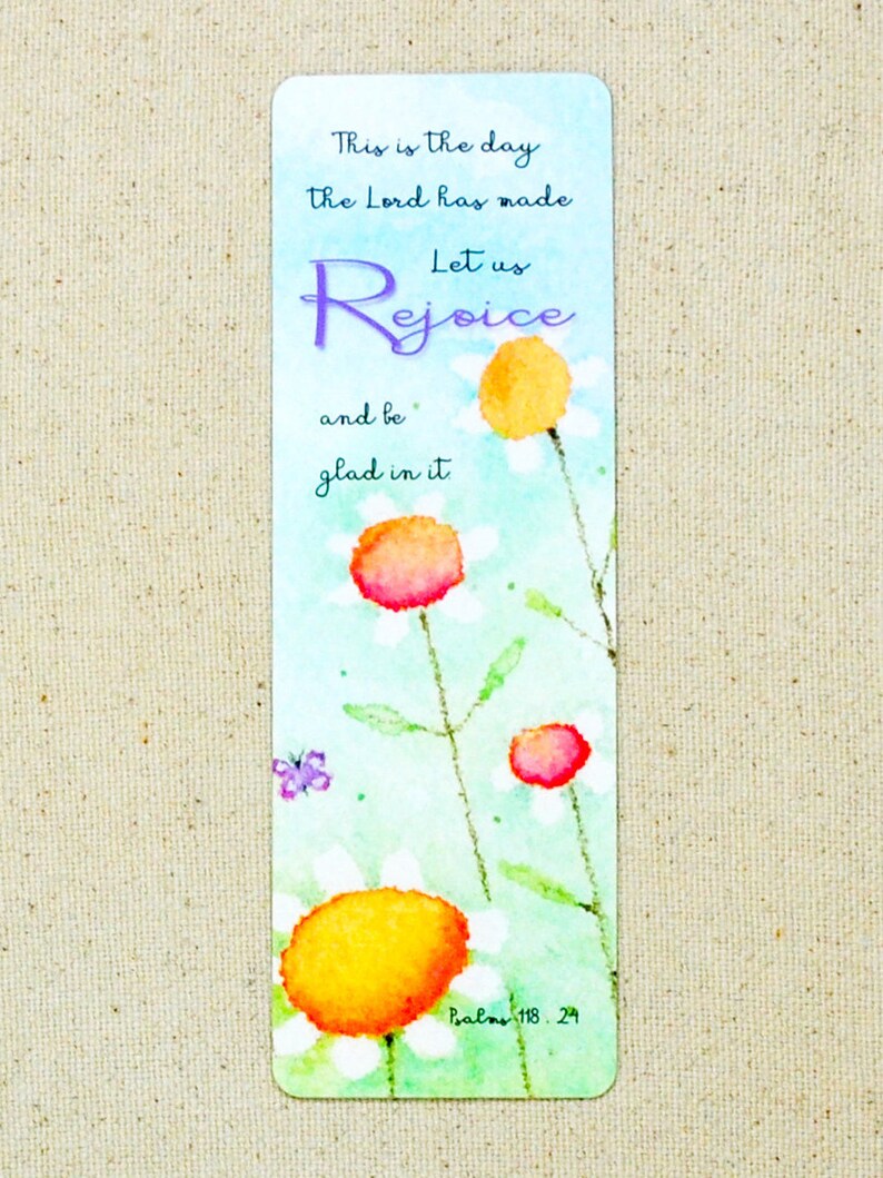 Floral Bible Scripture Bookmark Bible Verse Bookmark Psalms | Etsy