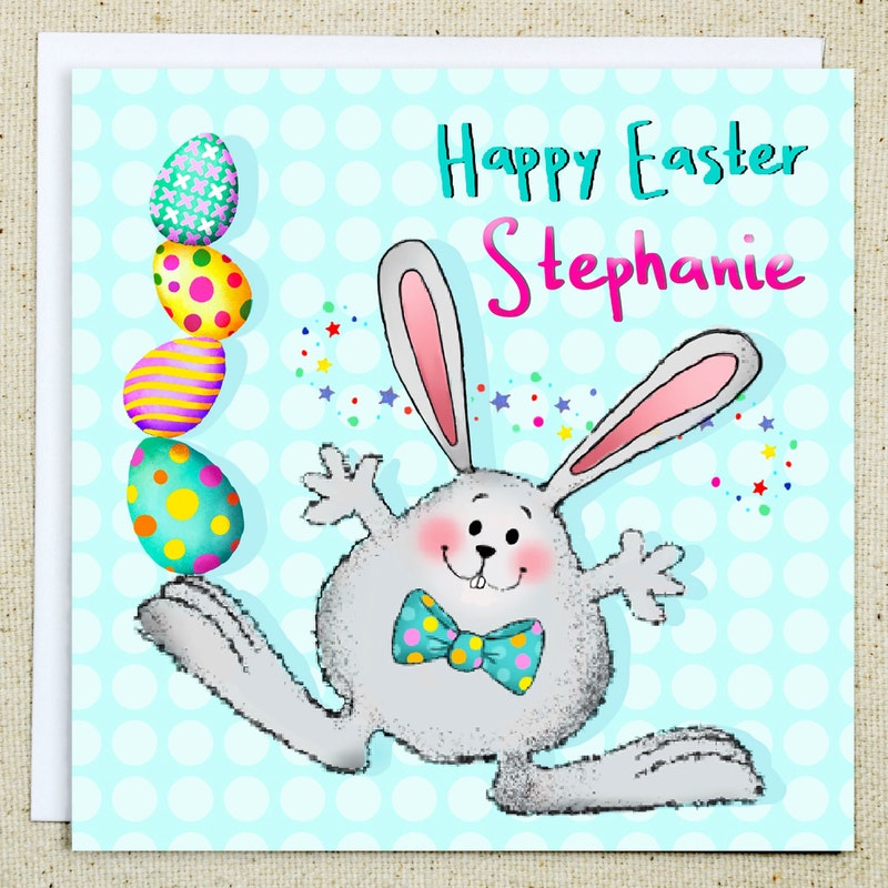 Kids Easter Card - Etsy