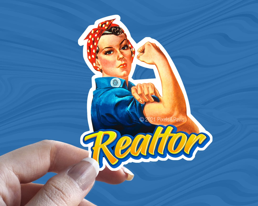 Rosie the Realtor Sticker: Girl Power Vinyl Decal - Etsy