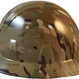 Multicam Camo Hydro Dipped Hard Hats Full Brim Style With Tote - Etsy