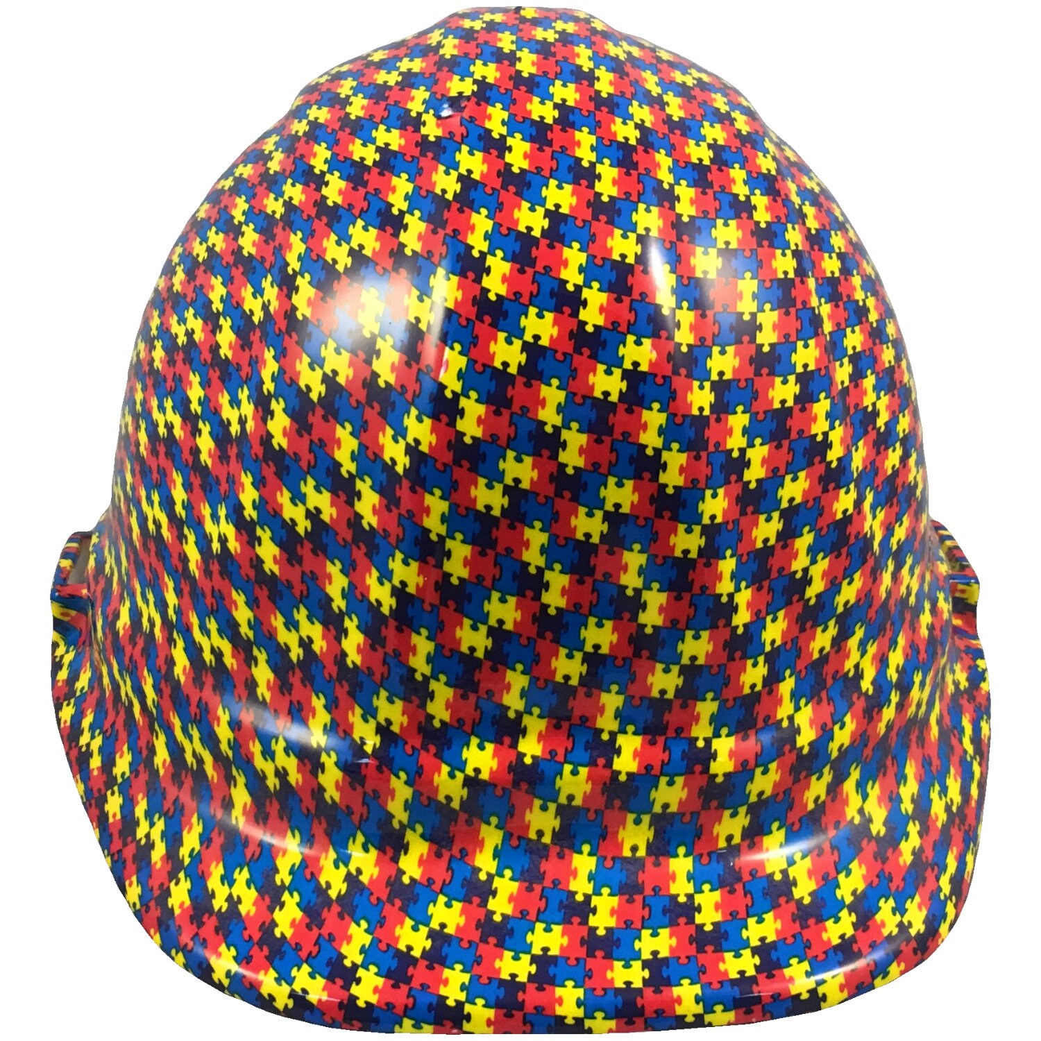 Autism Puzzle Hydro Dipped Hard Hats Cap Style Design With - Etsy