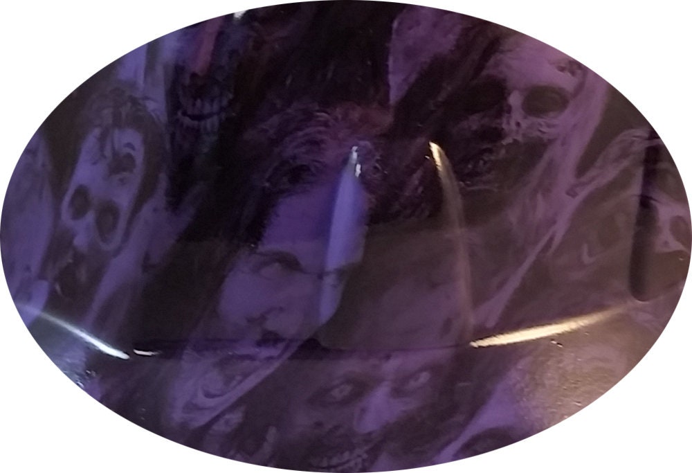 Purple Zombie Full Brim Style Hydro Dipped Hard Hats With Tote - Etsy