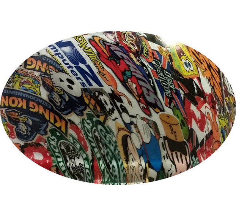 Sticker Bomb 4 Design Hydro Dipped Cap Style Hard Hat With - Etsy