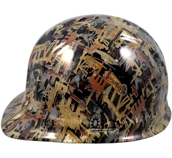 Oilfield Camo White Hydro Dipped Cap Style Hard Hat With Tote - Etsy