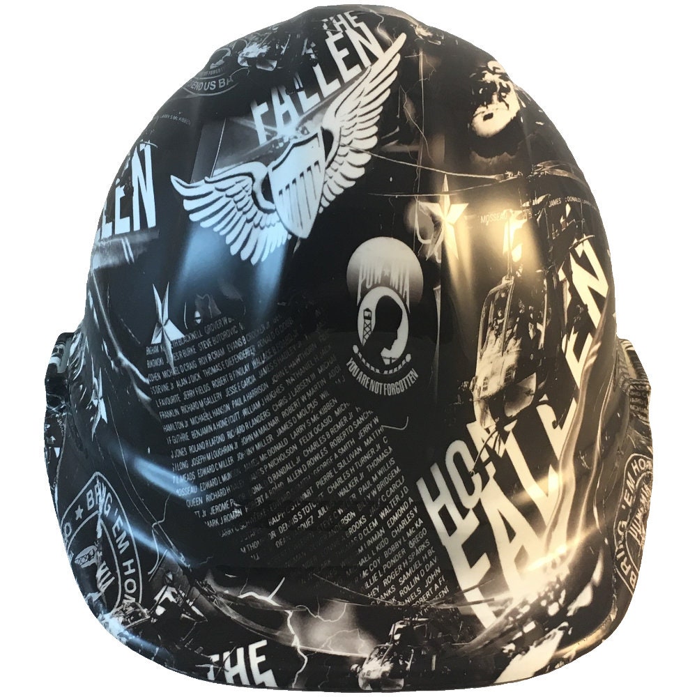 Honor the Fallen Hydro Dipped Cap Style Hard Hat With Tote - Etsy