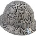 Snakeskin White Hydro Dipped Hard Hats Full Brim Style With - Etsy