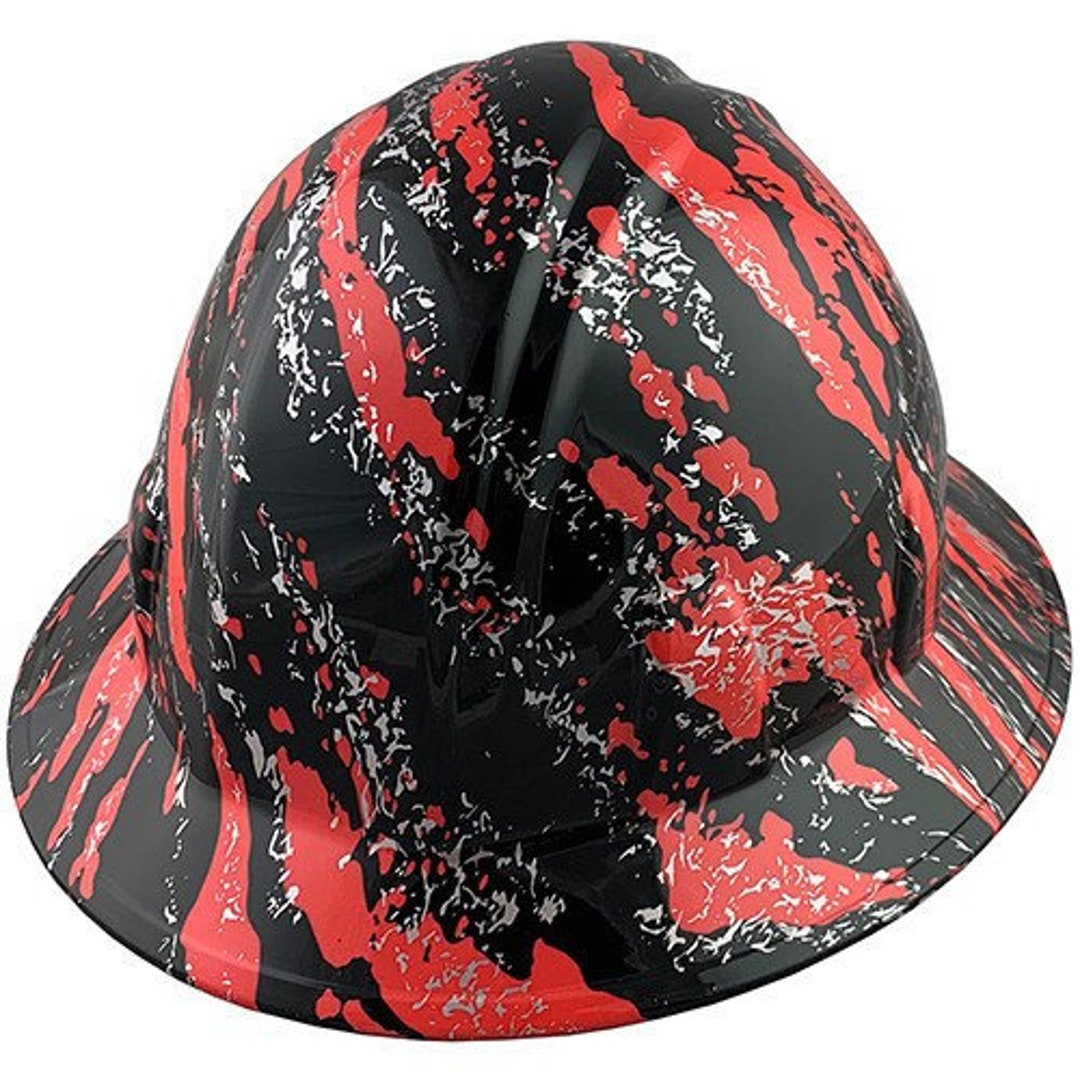 Rip and Tear Full Brim Hydro Dipped Hard Hats With Tote - Etsy