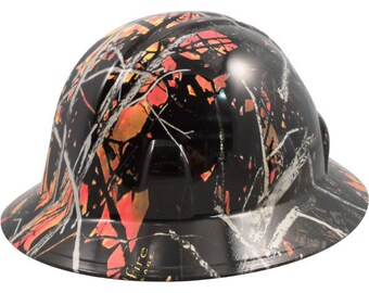 Multicam Camo Hydro Dipped Hard Hats Full Brim Style With Tote | Etsy