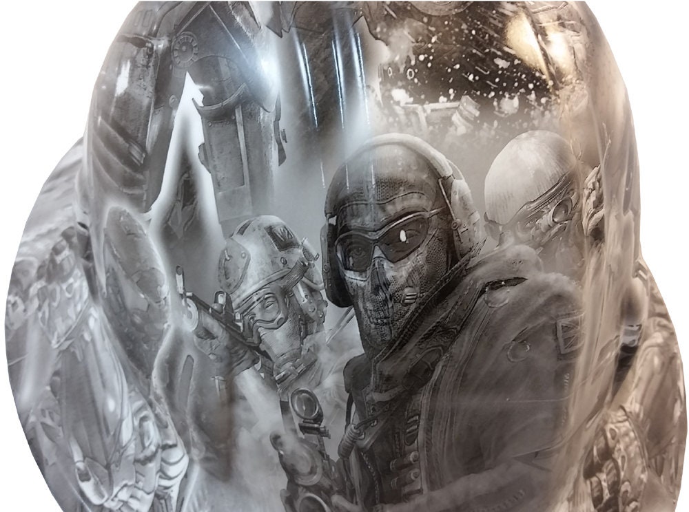 Modern Soldier Hydro Dipped Hard Hats Full Brim Design With | Etsy