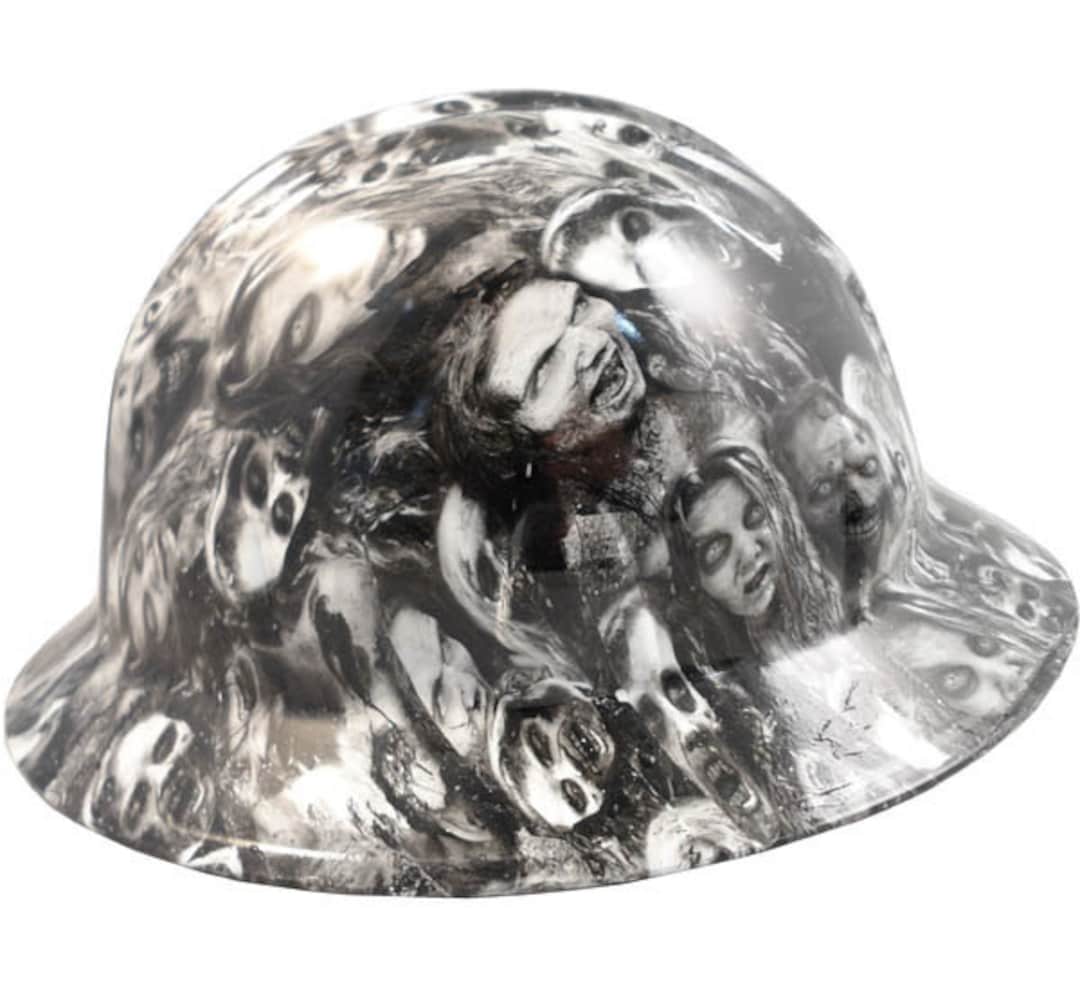 Real Zombie Hydro Dipped Hard Hats Full Brim Style With Tote - Etsy