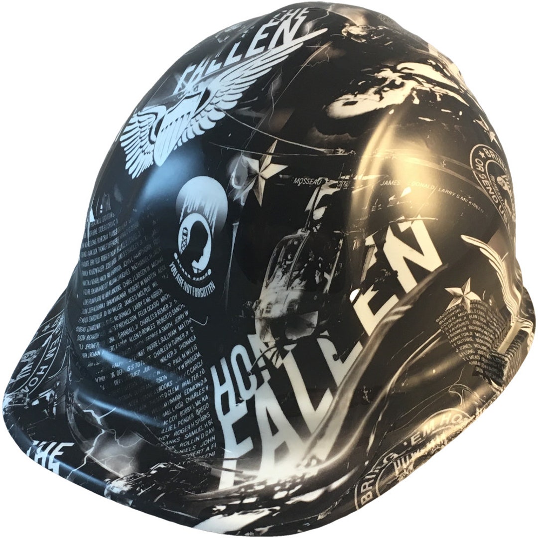 Honor the Fallen Hydro Dipped Cap Style Hard Hat With Tote - Etsy