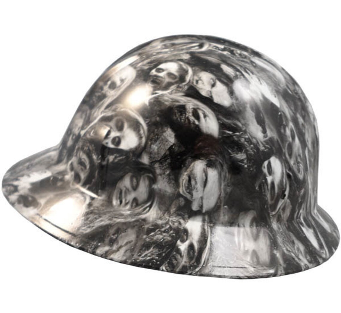 Real Zombie Hydro Dipped Hard Hats Full Brim Style With Tote | Etsy