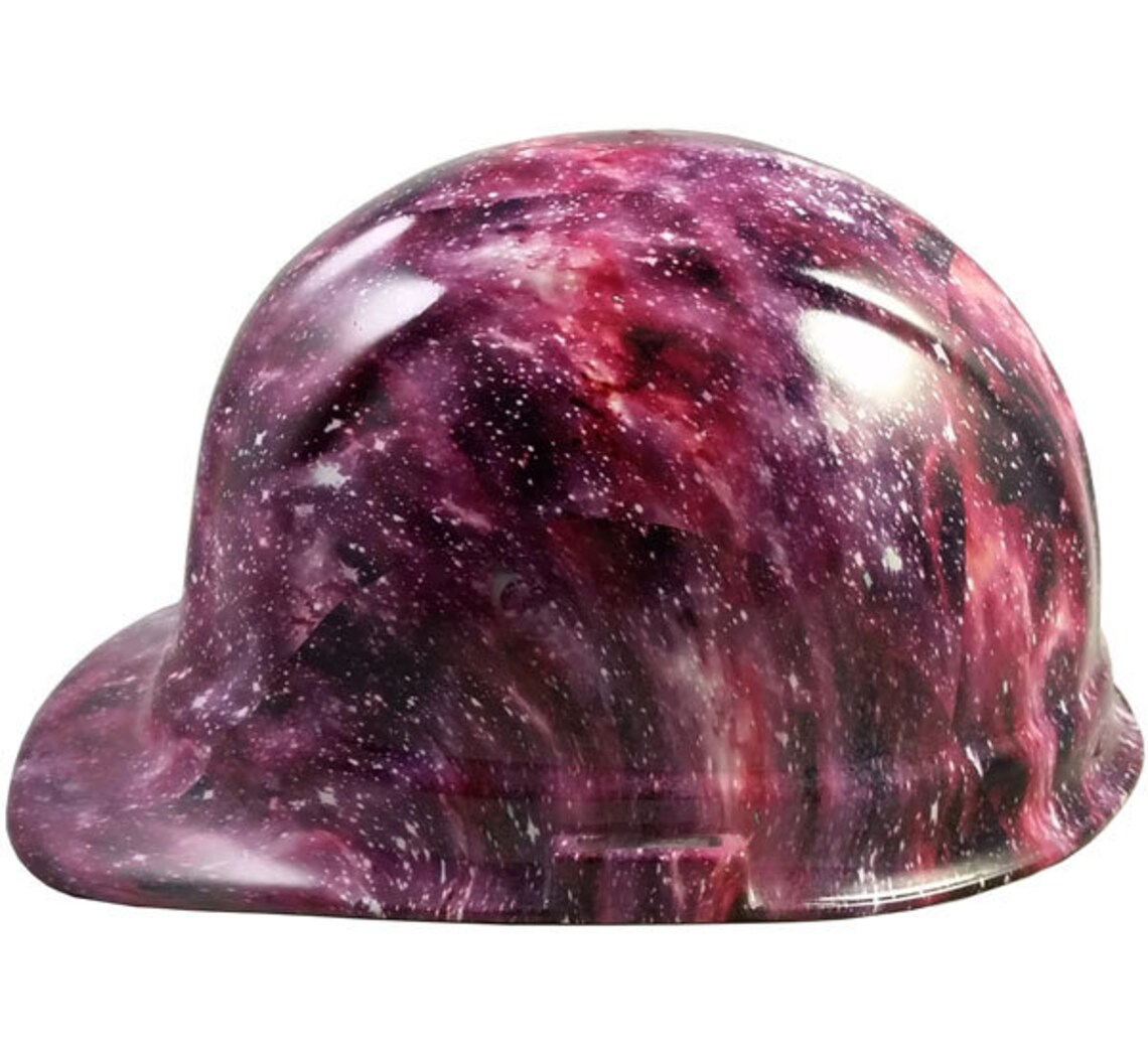 Galaxy Design Hydro Dipped Cap Style Hard Hat With Tote | Etsy