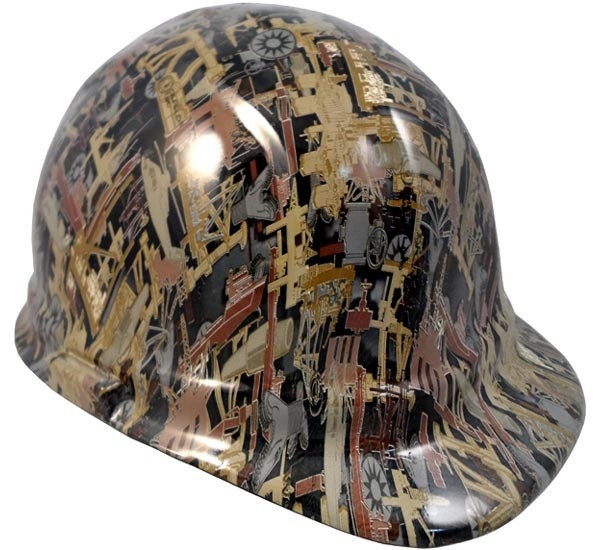Oilfield Camo White Hydro Dipped Cap Style Hard Hat With Tote - Etsy