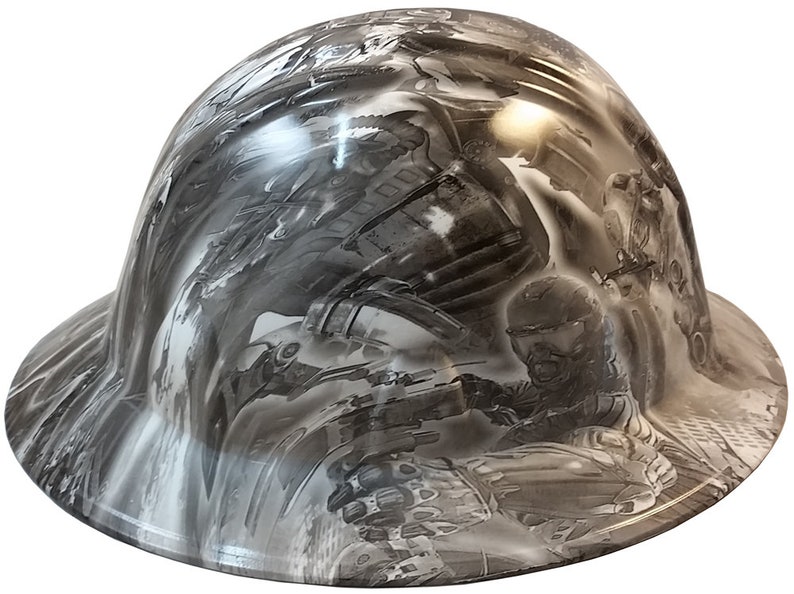 Modern Soldier Hydro Dipped Hard Hats Full Brim Design With | Etsy