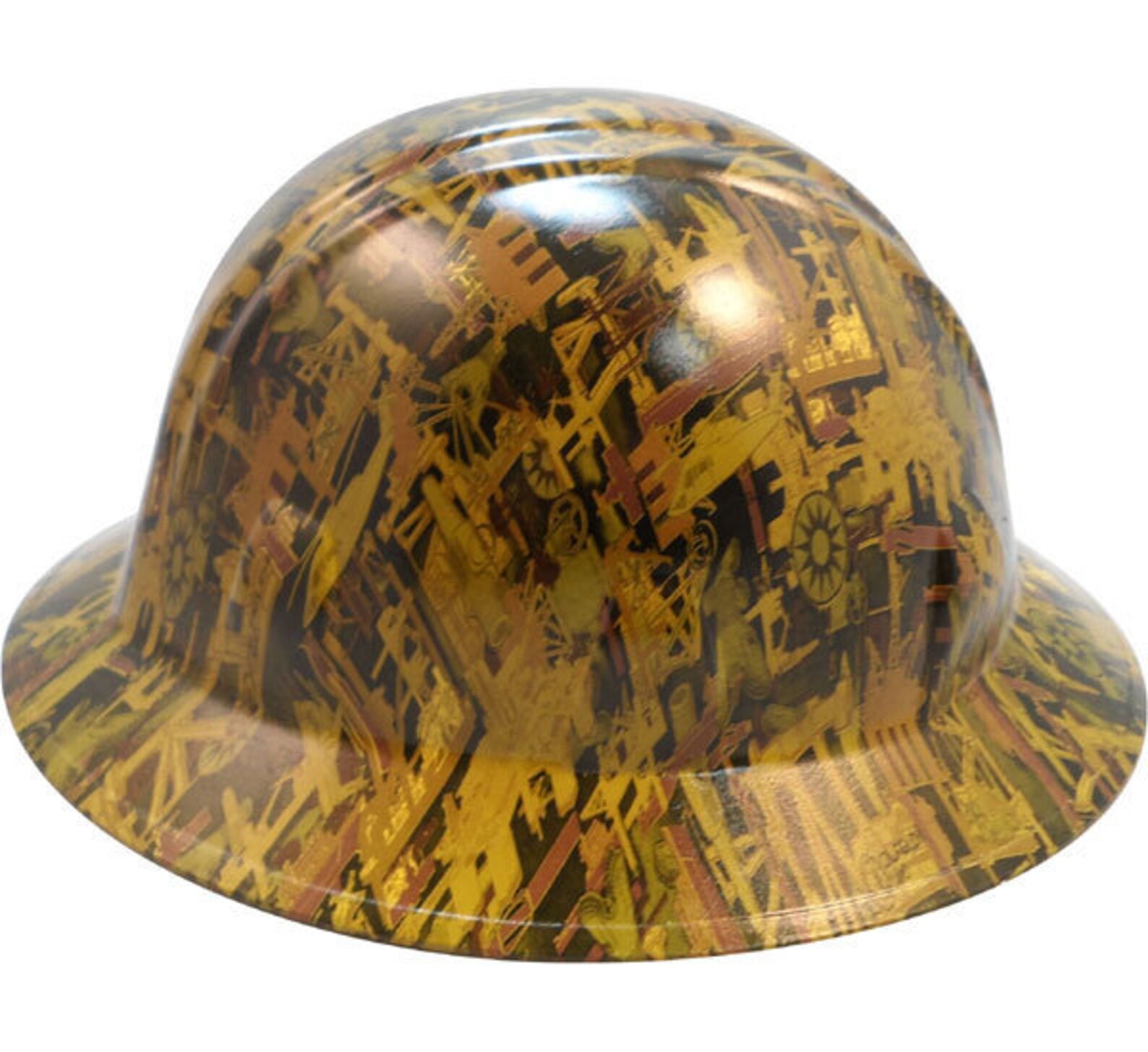 Oilfield Camo Yellow Hydro Dipped Hard Hats Full Brim Style - Etsy