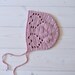 Crochet Emma Bonnet Written Pattern Cute Baby Bonnet / Hat - Etsy