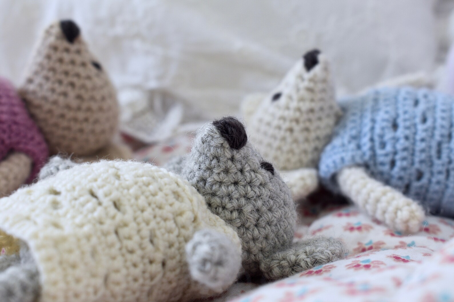 Little Crochet Mice Written Pattern Easy Crochet Amigurumi - Etsy UK