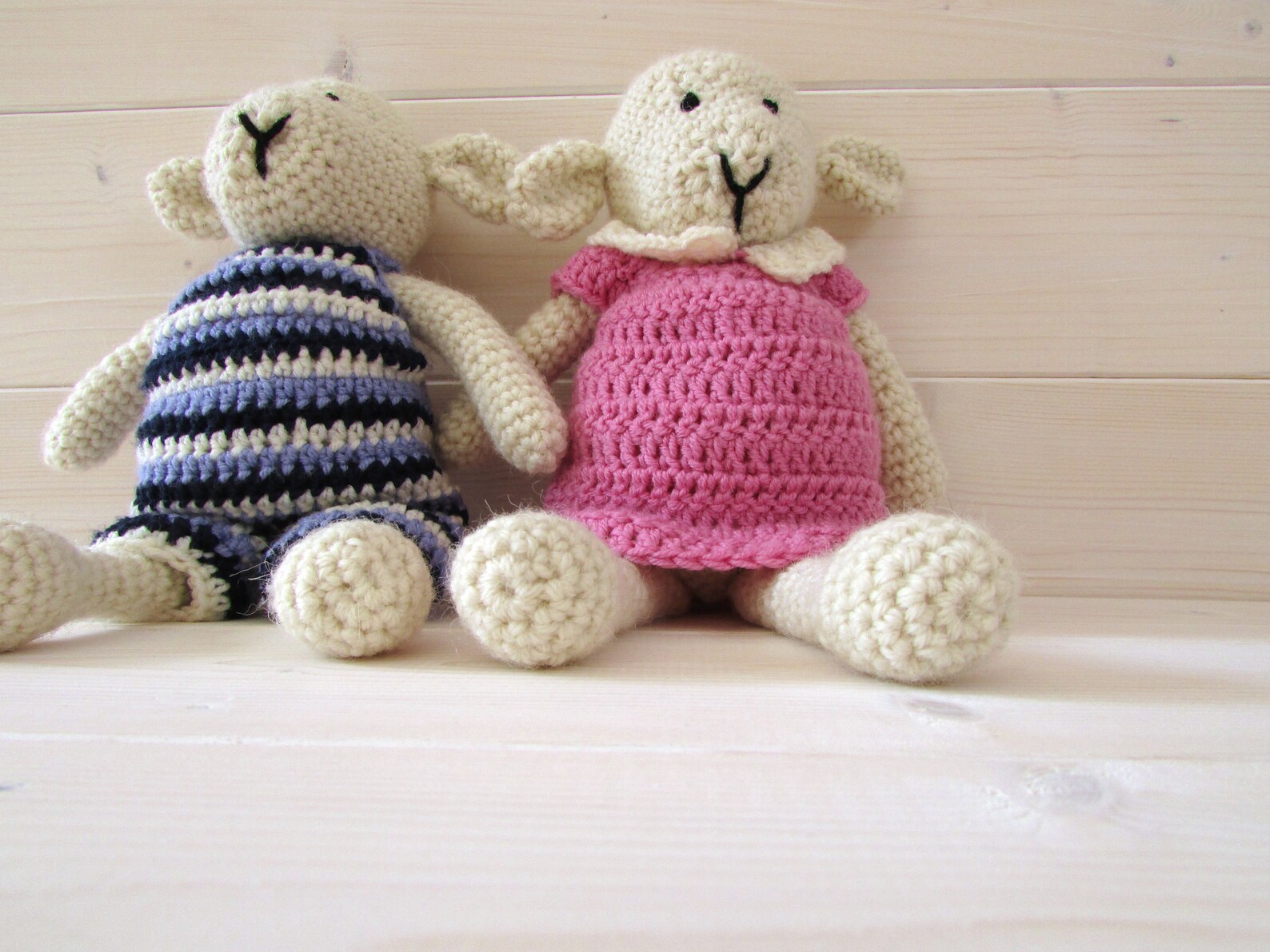 Crochet Lola and Linus Lamb Written Pattern - Crochet Sheep Pattern - Etsy