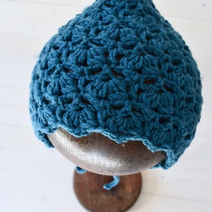 Crochet Zoe Bonnet Written Pattern - Easy Crochet Pixie Bonnet / Hat ...