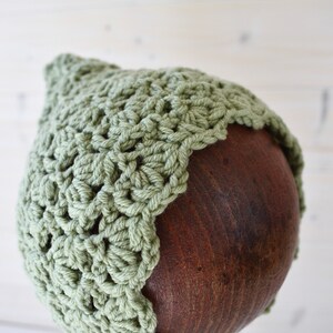 Crochet Zoe Bonnet Written Pattern - Easy Crochet Pixie Bonnet / Hat ...