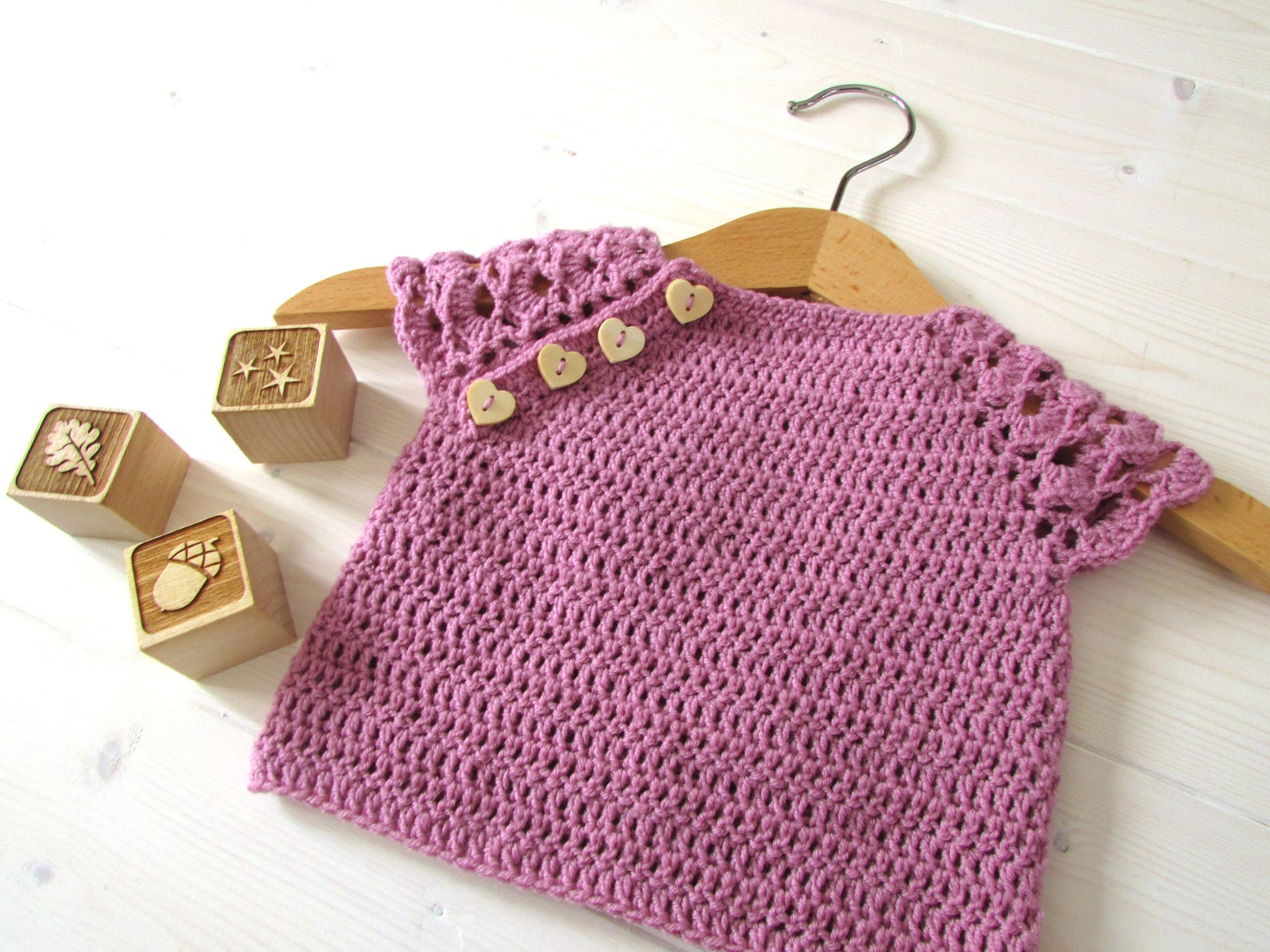 Pretty Crochet Baby Top Written Pattern Lace Sleeve Sweater | Etsy