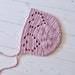 Crochet Emma Bonnet Written Pattern Cute Baby Bonnet / Hat - Etsy