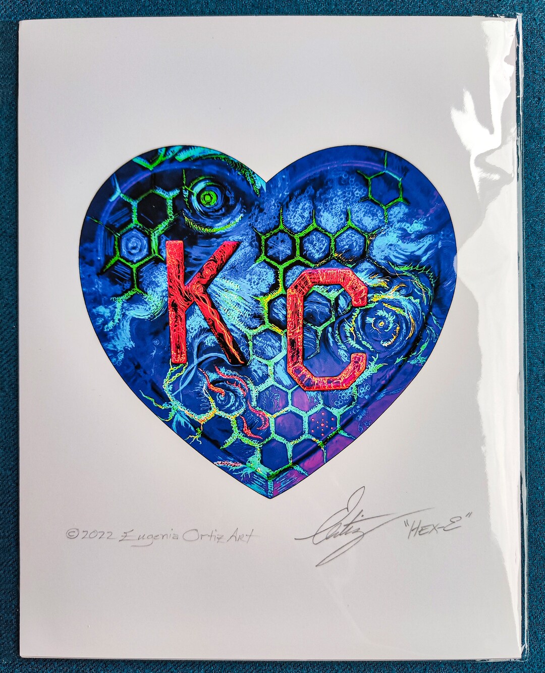 Gicleé Print of Parade of Hearts “KC Heart Hive” - Etsy