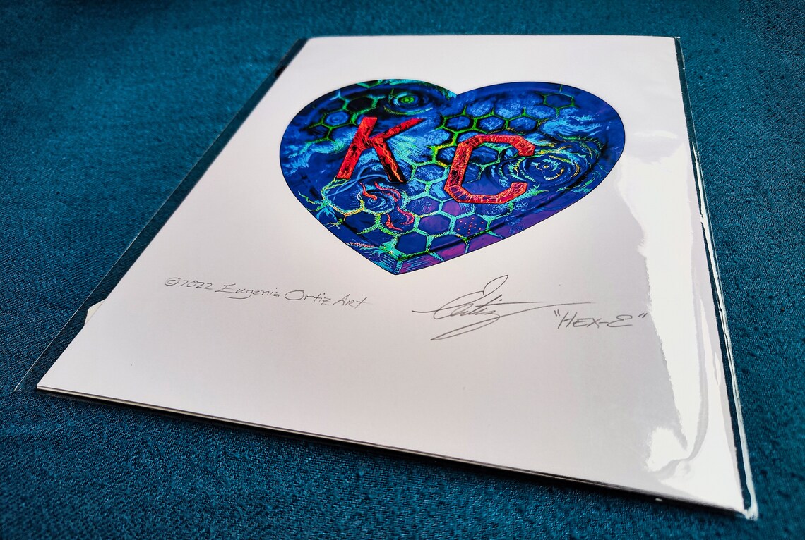 Gicleé Print of Parade of Hearts KC Heart Hive - Etsy