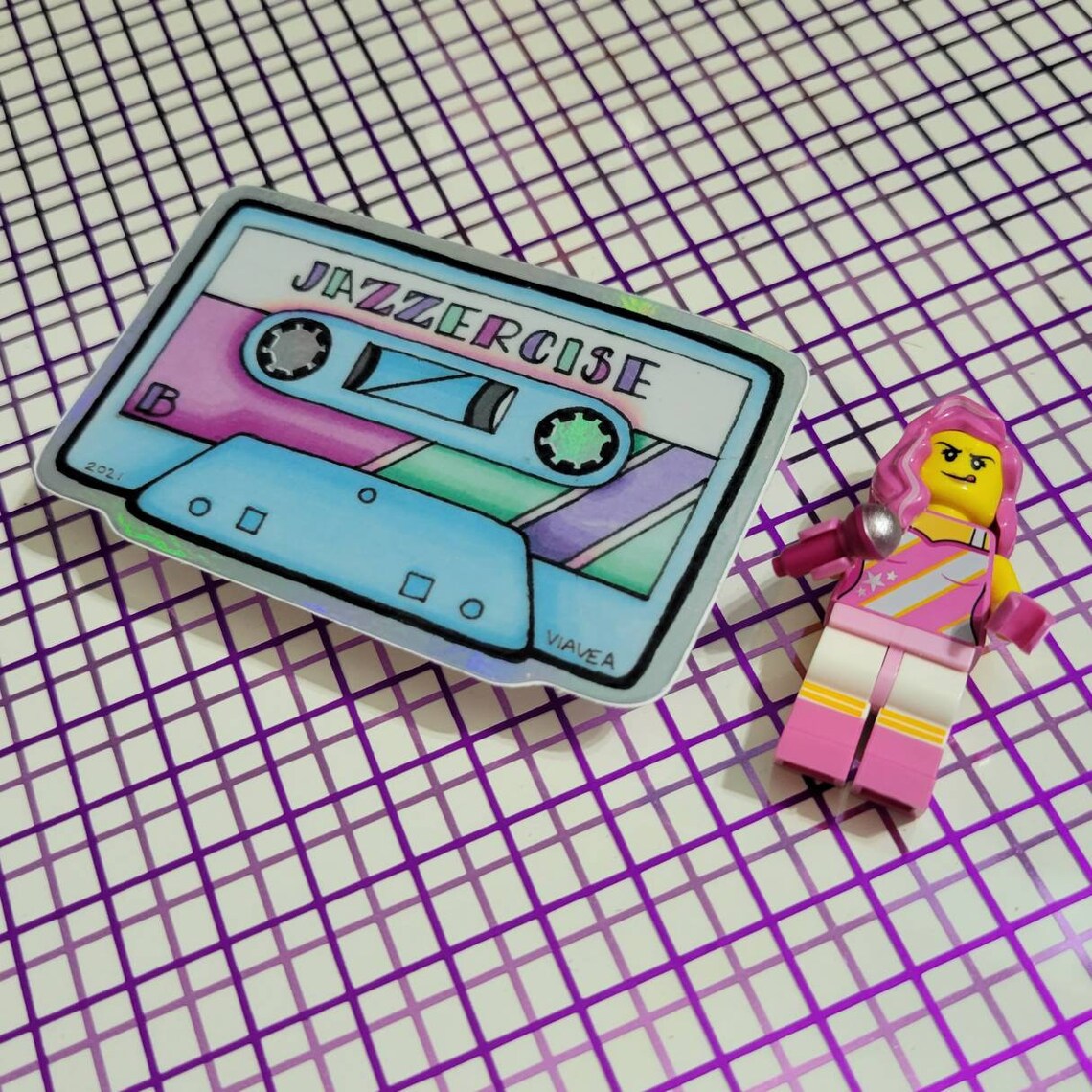 Jazzercise Holographic Vinyl Sticker Original Artwork - Etsy