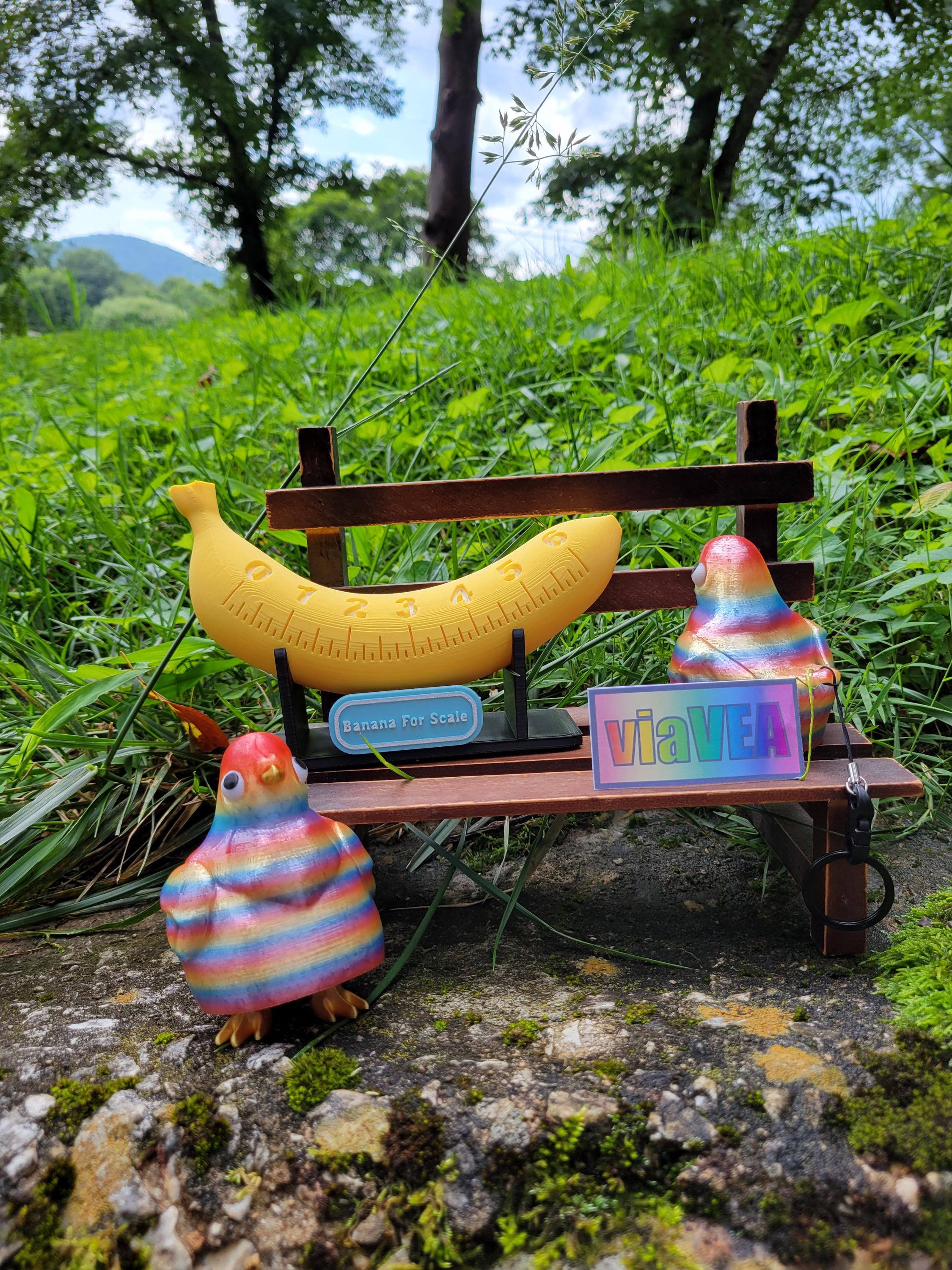 Percy the Rainbow Pidgeon - 3D Printed Friend - Familiar Fantasy ...