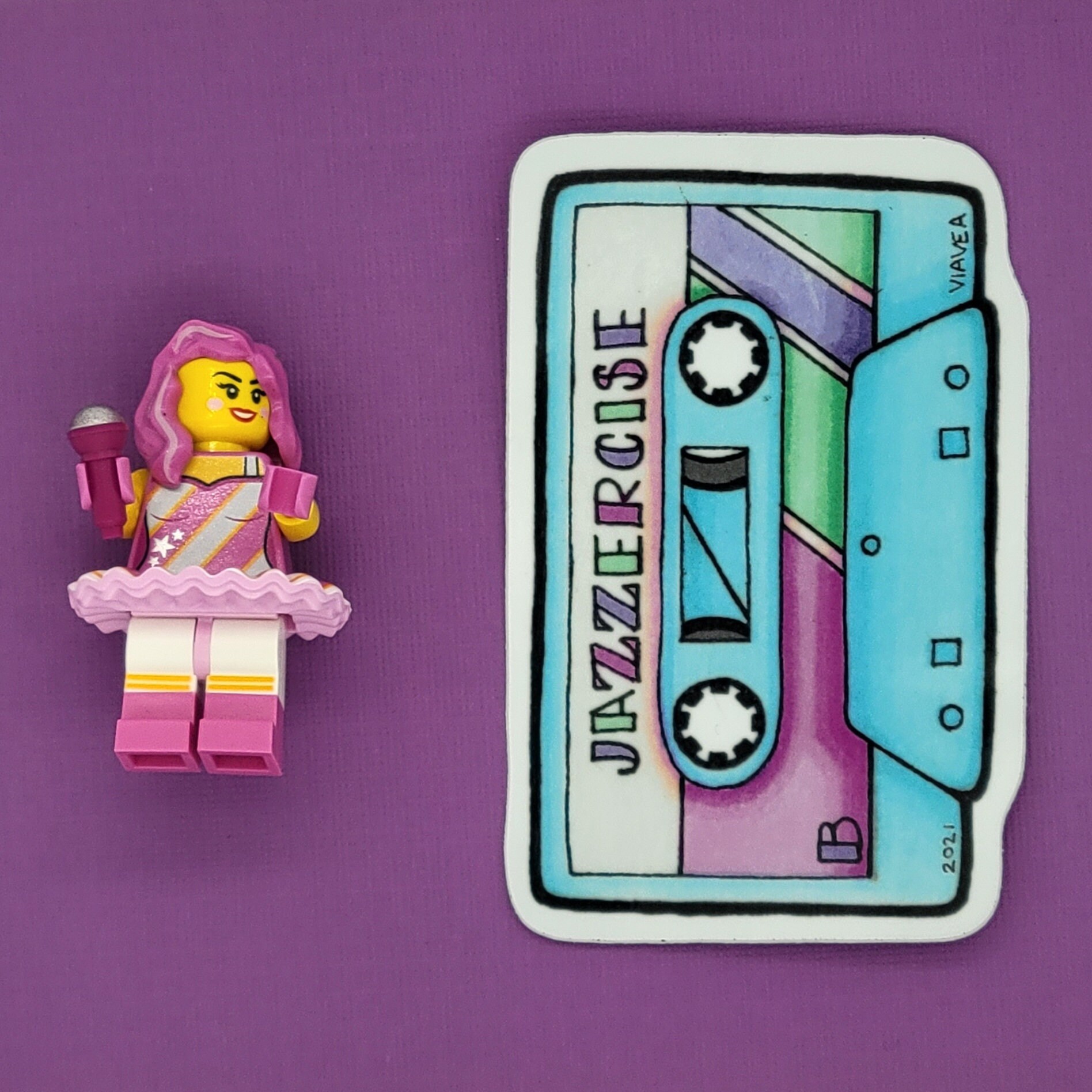 Jazzercise - Vinyl Sticker -original Artwork | 80s | Retro | Cassette ...