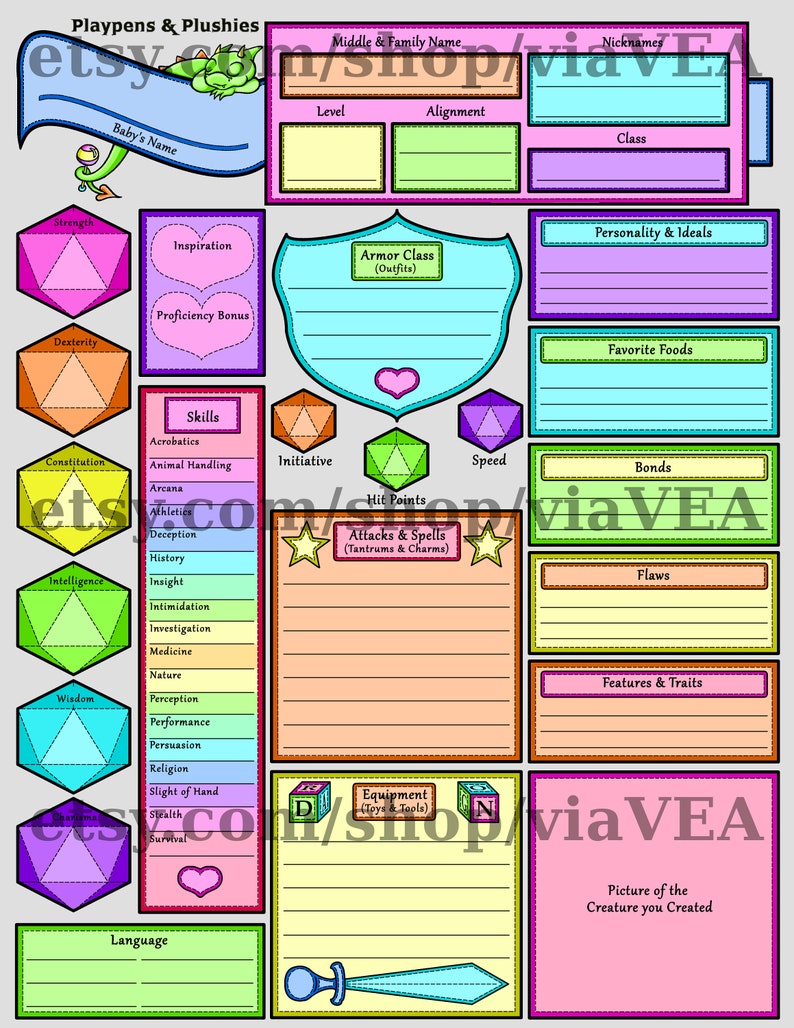 Playpens and Plushies - Baby Milestone Tracker | Dnd | Printable Memory ...