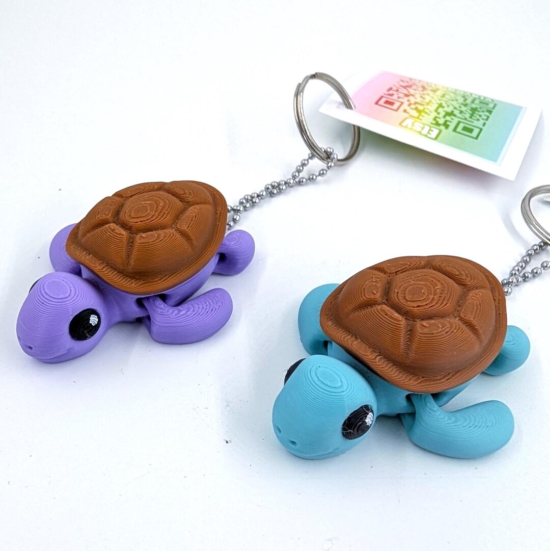 Aqua and Lagoon the Sea Turtles - 3D Printed - Mini Fantasy Ocean ...