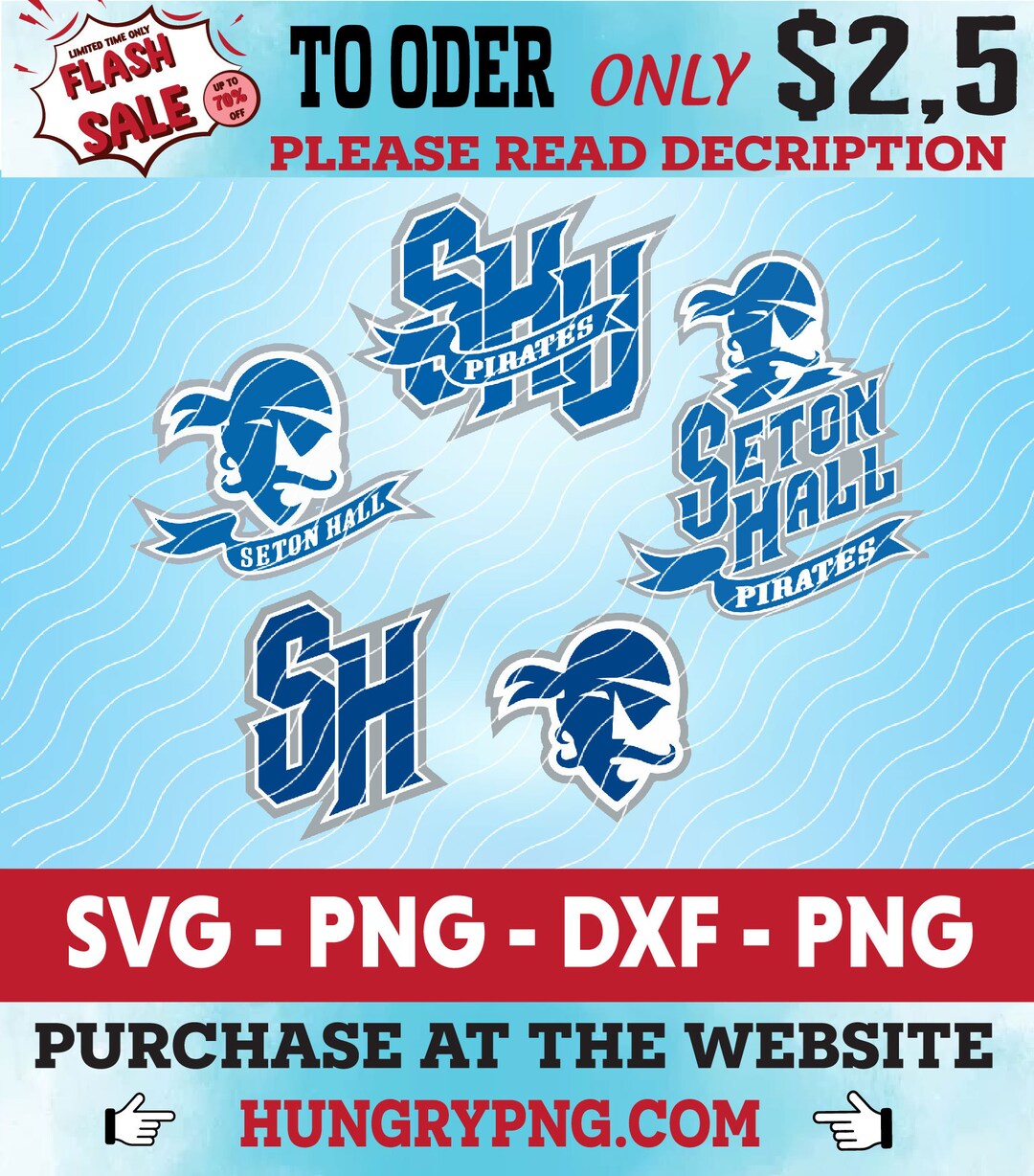 Seton-hall Svg Seton-hall-logo College Football College - Etsy
