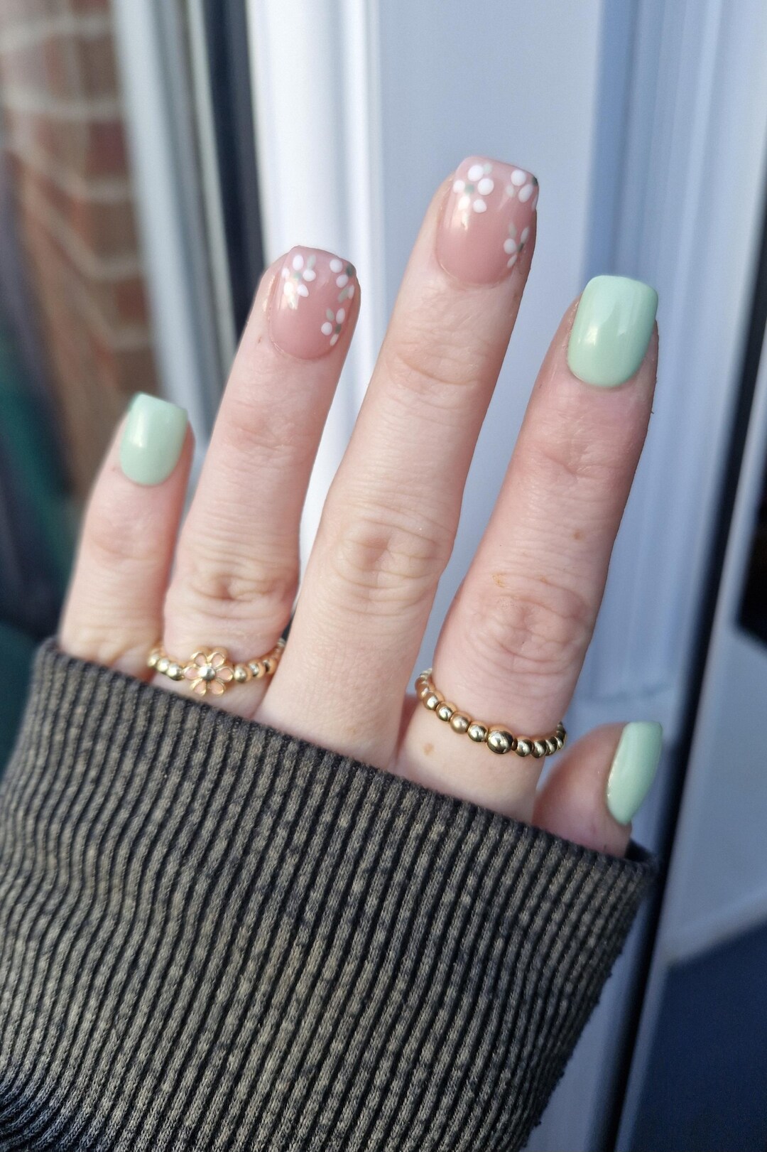 Simply Spring - Lot de 10 faux ongles en gel ronds courts ou moyens ...