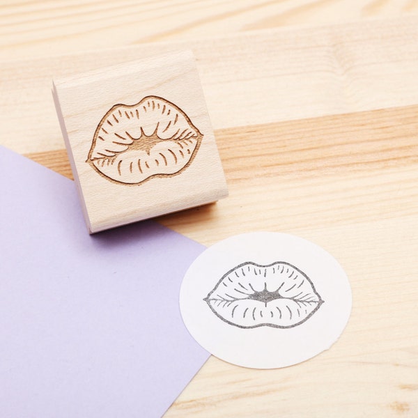 Lips Stamp - Etsy