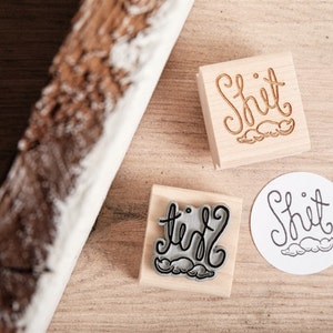 Shit Rubber Stamp Mature Content Curse Word - Etsy