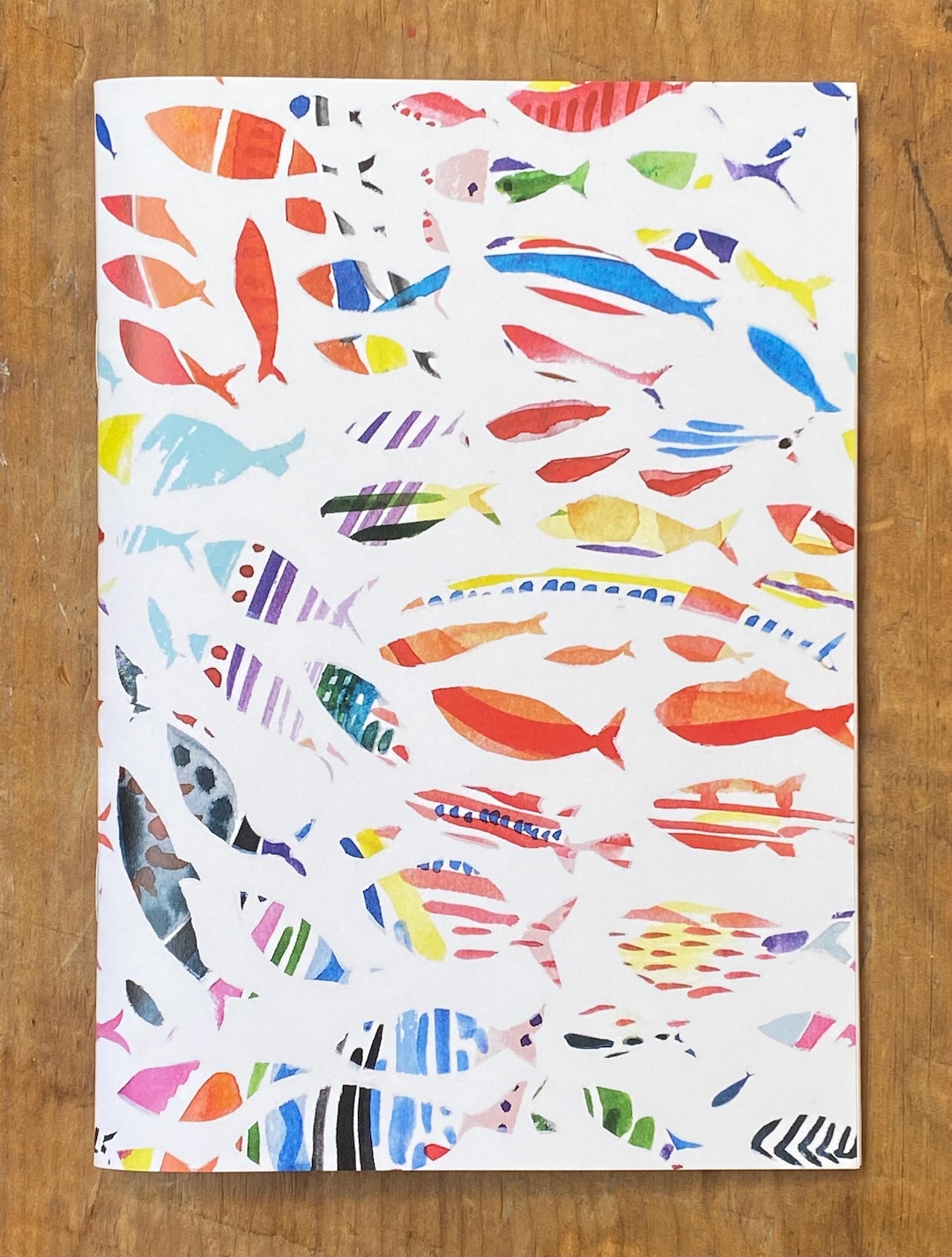 Fish Notebook, Fish, School of Fish, Ocean, Sea, Watercolour Cover ...