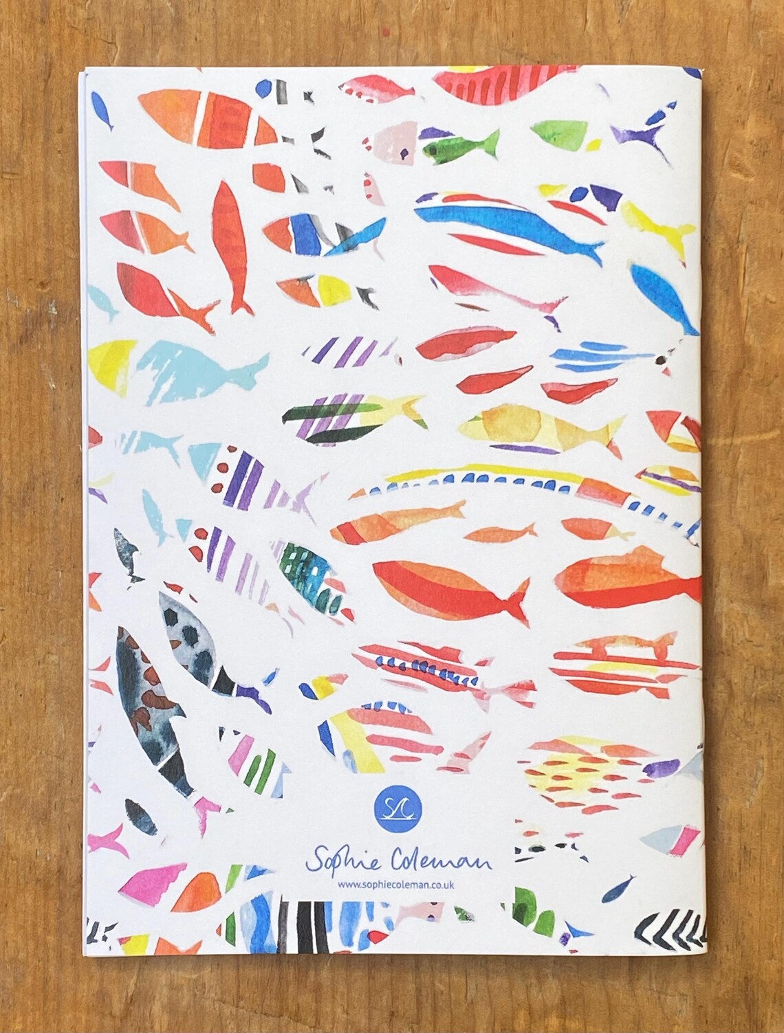 Fish Notebook, Fish, School of Fish, Ocean, Sea, Watercolour Cover ...