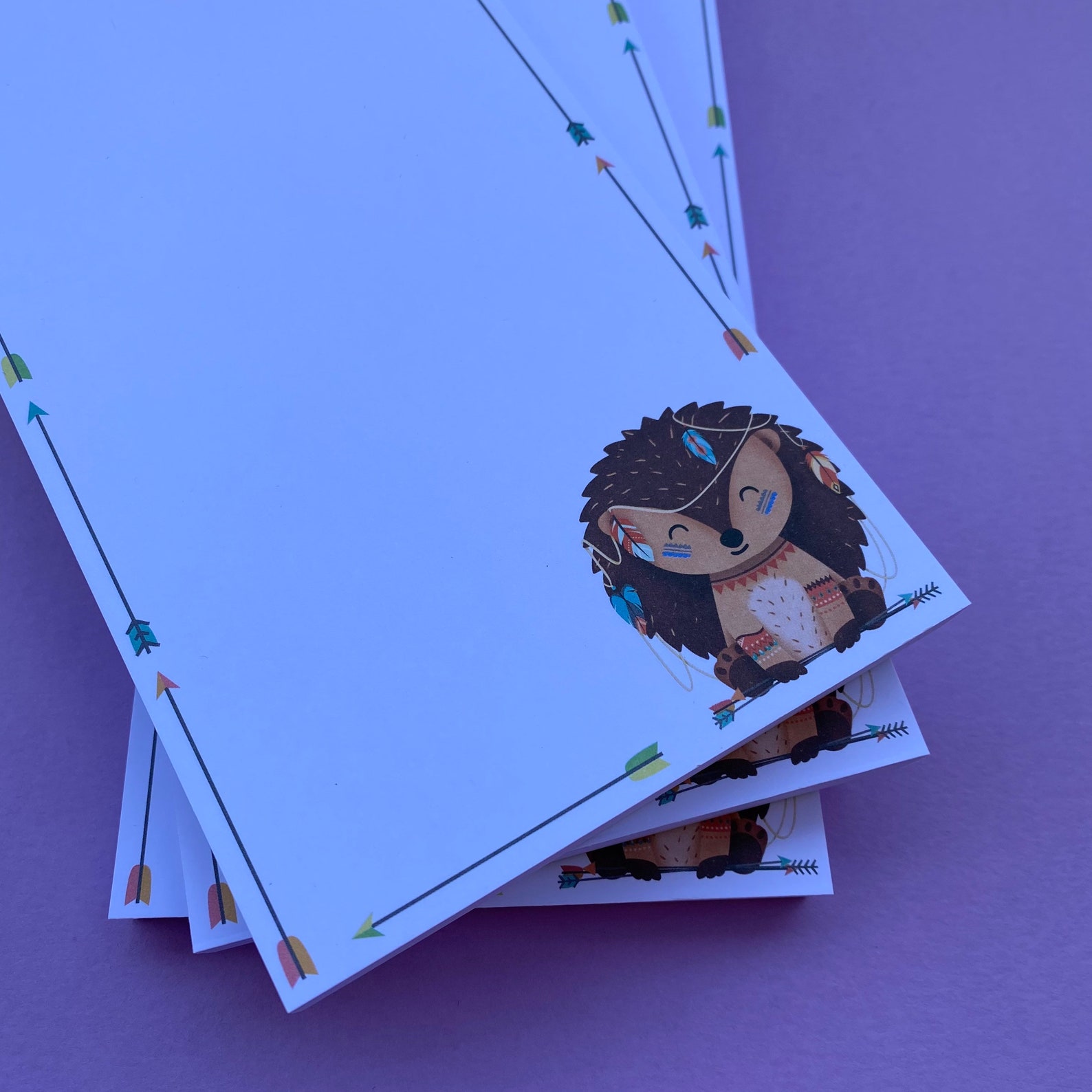Hedgehog Notepad. 100 Sheets. DL 105 X 210mm - Etsy UK