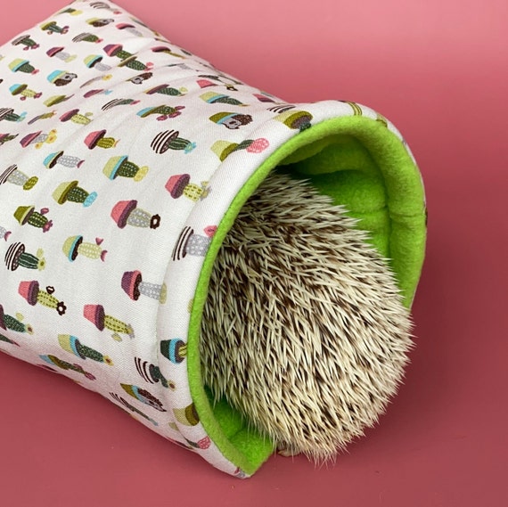 Cactus Hedgehog Cosy Snuggle Cave. Padded Stay Open Snuggle | Etsy
