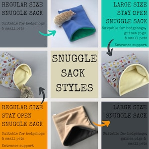 LARGE Stay Open Snuggle Sack/snuggle Pouch/sleeping Bag for Hedgehogs ...