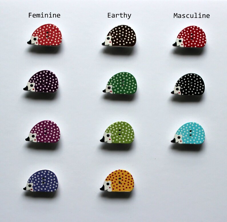 Hedgehog magnets. Funky colourful magnets. Cute animal | Etsy