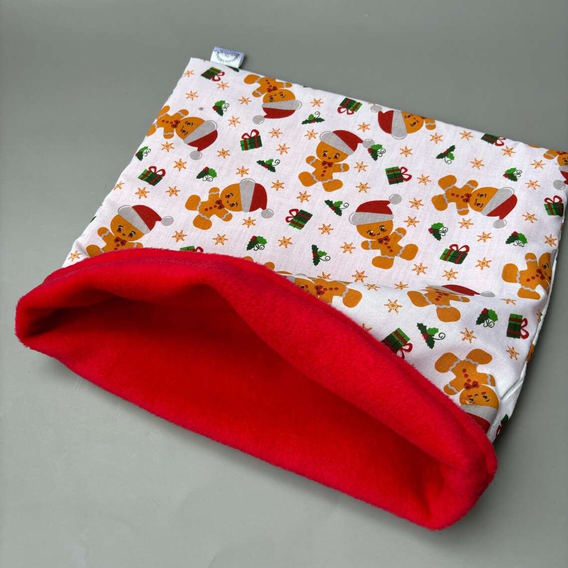 LARGE Christmas Gingerbread Man Snuggle Sack. Snuggle Pouch/sleeping ...
