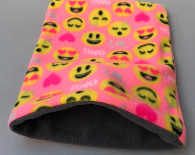 Pink Emoji Snuggle Sack/snuggle Pouch/sleeping Bag for Hedgehog, Guinea ...