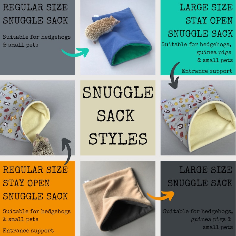 LARGE Happy Quills Snuggle Sack. Snuggle Pouch for Pygmy Hedgehogs. - Etsy