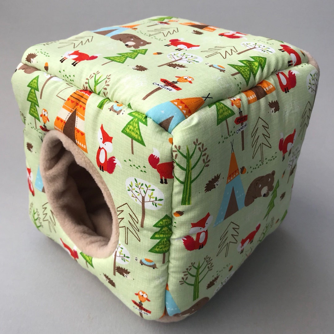 Camping Animals Cozy Cube House. Hedgehog and Guinea Pig Cube House ...